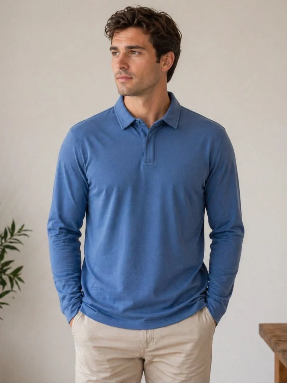 Tommy Bahama | Shirts | Tommy Bahama Classic Blue Long Sleeve Polo ...